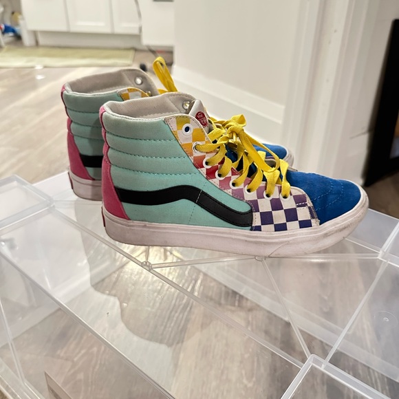 Vans | Shoes | Colorful Hightop Sneakers | Poshmark